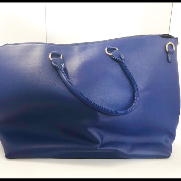 Magnifique | Bags | New Royal Blue X Large Tote Bag W Free Purse | Poshmark